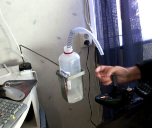 “Blow bottle” for breathing training at workplace – Spinalistips